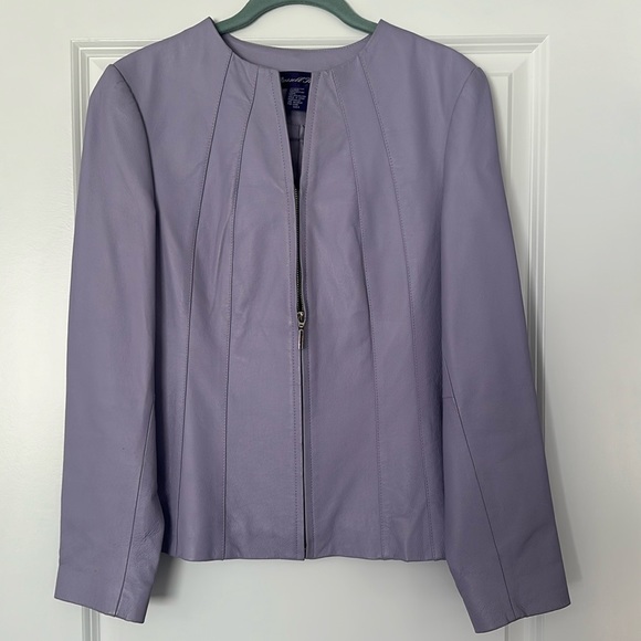 Russell Kemp | Jackets & Coats | Vintage Russell Kemp 0 Leather Lilac ...
